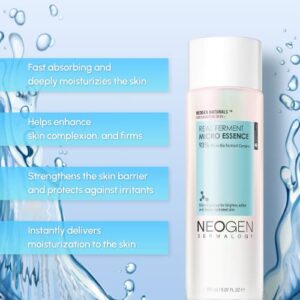 Neogen DERMALOGY Real Ferment Micro Collection - with Naturally Fermented Ingredients (Rice) & Hyaluronic Acid for Hydrated, Brightened and Healthy Skin (Micro Toner 5.07 Fl Oz (150 ml))