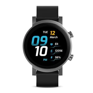 ticwatch e3 smart watch wear os by google for men women qualcomm snapdragon wear 4100 platform health monitor fitness tracker gps nfc mic speaker ip68 waterproof ios android compatible