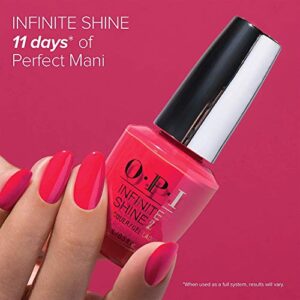 OPI Infinite Shine 2 Long-Wear Lacquer, Red Heads Ahead, Red Long-Lasting Nail Polish, Scotland Collection, 0.5 fl oz