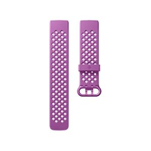 Fitbit Charge 3 Accessory Band, Official Fitbit Product, Sport, Berry, Small