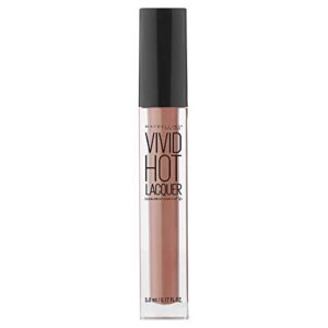 Maybelline Color Sensational Vivid Hot Lacquer Lip Gloss, Unreal, 1 Tube