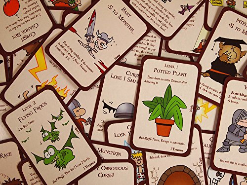 Munchkin Deluxe Board Game (Base Game), Family Board & Card Game, Adults, Kids, & Fantasy Roleplaying Game, Ages 10+, 3-6 Players, Avg Play Time 120 Min, From Steve Jackson Games