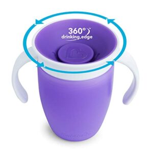 Munchkin® Miracle® 360 Trainer Cup, 7 Ounce, 2 Pack, Pink/Purple