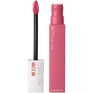 maybelline super stay matte ink liquid lipstick makeup, long lasting high impact color, up to 16h wear, inspirer, light mauve pink, 1 count