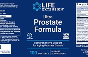 Life Extension Ultra Prostate Formula, 100 Softgels (Pack of 2) - Natural Supplement for Men