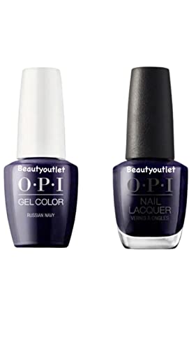 XPRESS ECOMMERCE NAIL ART STICKER WITH MATCHING GEL AND NAIL POLISH SIZE 15ML - 0.5 FL OZ COLOR: Russian Navy