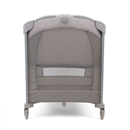 Graco Contour Bassinet Travel Cot (Birth to 3 Years Approx.) with Signature Graco Push-Button Fold, Includes Carry Bag, Paloma