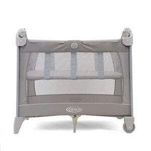 Graco Contour Bassinet Travel Cot (Birth to 3 Years Approx.) with Signature Graco Push-Button Fold, Includes Carry Bag, Paloma