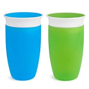 munchkin® miracle® 360 toddler sippy cup, green/blue, 10 oz, 2 count