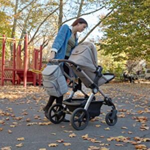 Graco Unisex Baby Diaper Bag Backpack with Changing Pad, Gray Quilt, Large