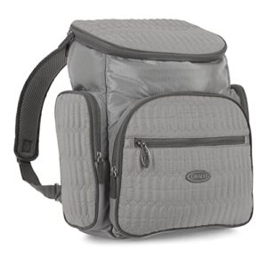 Graco Unisex Baby Diaper Bag Backpack with Changing Pad, Gray Quilt, Large