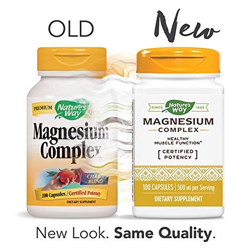 Nature's Way Magnesium,500 Mg, 100 Cap