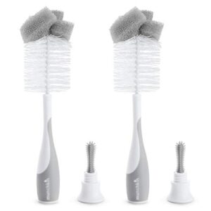 munchkin® sponge™ bottle brush, 2 pack, grey