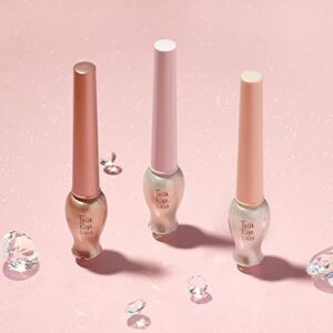 ETUDE Tear Drop Eye Liner #4 Sun Light (21AD) | Long-Lasting Liquid Glittering Eye Liner to Make Your Eyes Sparkle | K-Beauty