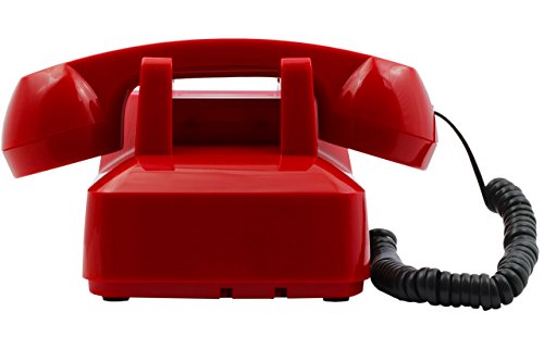 4G Desktop Cellphone/Retro Cell Phone/Push-Button Telephone for 2G, 3G and 4G Networks – The PushMeFon Mobile 4G by Opis Technology in Red