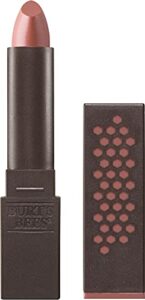 burts bees 100% natural glossy lipstick, peony dew – 1 tube