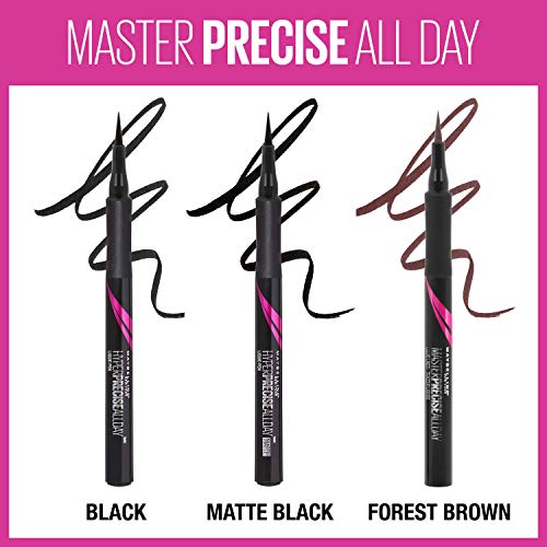 Maybelline Eyestudio Master Precise All Day Waterproof Liquid Eyeliner Makeup, Forest Brown, 1 Count