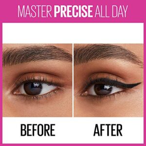 Maybelline Eyestudio Master Precise All Day Waterproof Liquid Eyeliner Makeup, Forest Brown, 1 Count