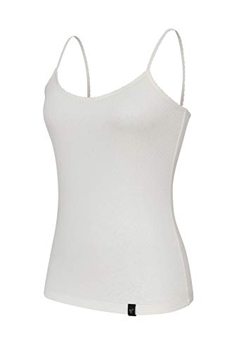 Terramar Women's Thermasilk Pointelle Camisole, Natural, Medium