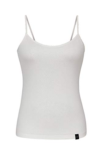 Terramar Women's Thermasilk Pointelle Camisole, Natural, Medium