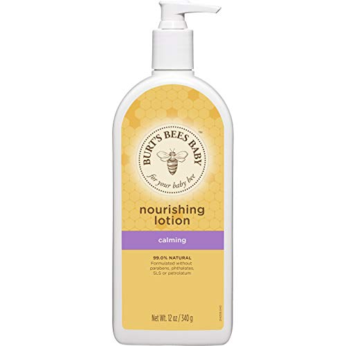 Burt's Bees Baby Nourishing Lotion, Calming Baby Lotion - 12 Ounce Bottle (Pack of 3)