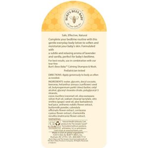 Burt's Bees Baby Nourishing Lotion, Calming Baby Lotion - 12 Ounce Bottle (Pack of 3)