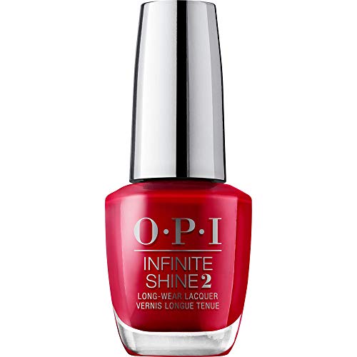 OPI Infinite Shine 2 Long-Wear Lacquer, Color So Hot it Berns, Red Long-Lasting Nail Polish, 0.5 fl oz