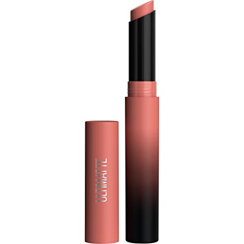 Maybelline Color Sensational Ultimatte Matte Lipstick, Non-Drying, Intense Color Pigment, More Stone, Rosey Mauve, 1 Count