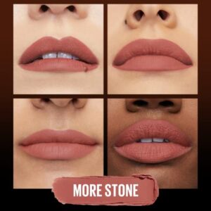 Maybelline Color Sensational Ultimatte Matte Lipstick, Non-Drying, Intense Color Pigment, More Stone, Rosey Mauve, 1 Count