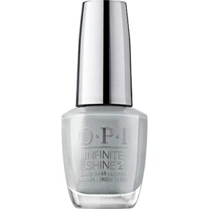 opi infinite shine 2 long-wear lacquer, i can never hut up, gray long-lasting nail polish, fiji collection, 0.5 fl oz