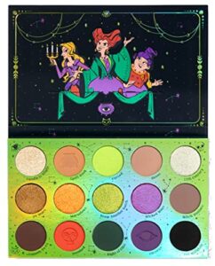 colourpop hocus pocus 2 eyeshadow palette all hallows eve disney matte shimmery metallic