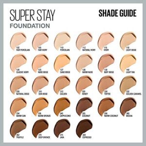 Maybelline New York Super Stay Full Coverage Liquid Foundation Makeup, Espresso, 1 Fl Oz