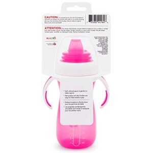 Munchkin® Gentle™ Transition Sippy Cup with Trainer Handles, 10 Ounce, Pink