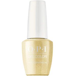 opi gelcolor, suzi’s slinging mezcal, gold gel nail polish, mexico city collection, 0.5 fl oz