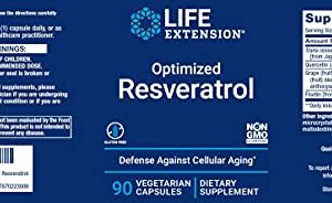 Life Extension Optimized Resveratrol, 90 Caps (Pack of 2)