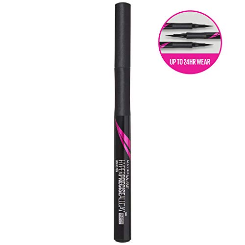 Maybelline Eyestudio Master Precise All Day Waterproof Liquid Eyeliner Makeup, Matte Black, 1 Count