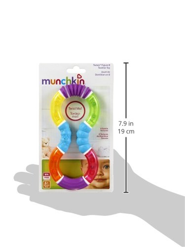 Munchkin Twisty Figure 8 Baby Teether Toy, BPA Free, 6+ Months