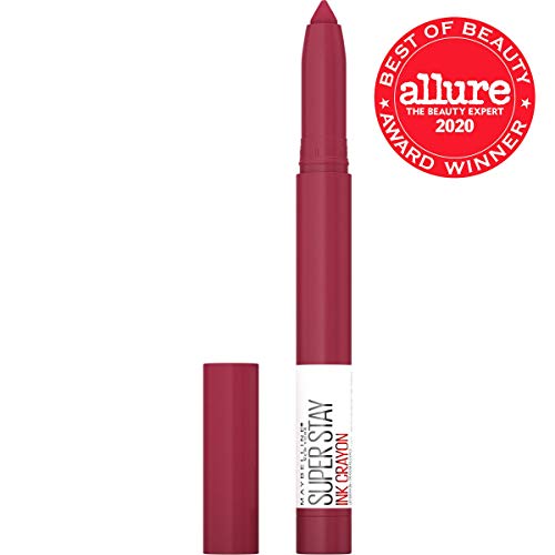 Maybelline SuperStay Ink Crayon Matte Longwear Lipstick With Built-in Sharpener, Speak Your Mind, 0.04 Ounce