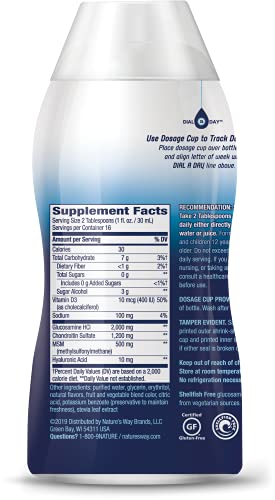 Nature's Way Joint Movement Glucosamine Fast Absorbing Liquid, 16 Day Supply, 16 Oz, Berry Flavor