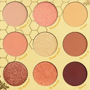 colourpop wanna bee – eyeshadow palette (yellow neutral orange brown shades), 0.3 ounce