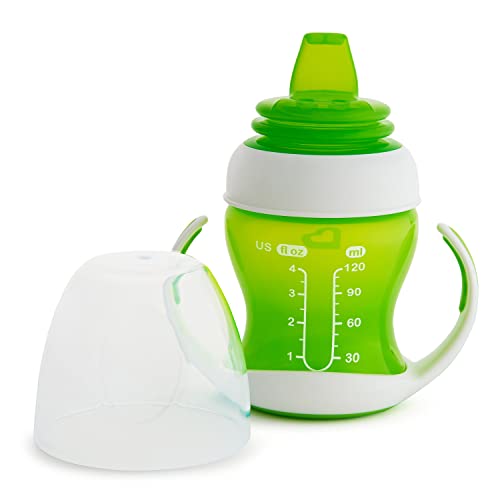 Munchkin® Gentle™ Transition Sippy Trainer Cup, 4 Ounce, Green