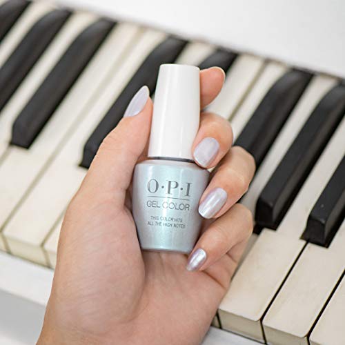 OPI GelColor, This Color Hits all the High Notes, Blue Gel Nail Polish, Milan Collection, 0.5 fl oz