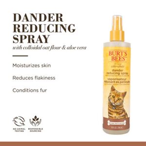 Burt's Bees for Cats Natural Dander Reducing Spray with Soothing Colloidal Oat Flour & Aloe Vera | Cruelty Free, Sulfate & Paraben Free, pH Balanced for Cats - Made in USA, 10 oz Bottle