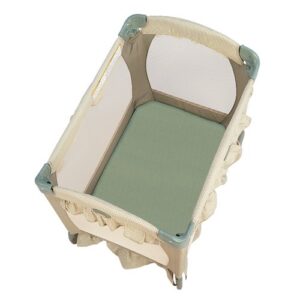 graco travel lite crib sheet, sage