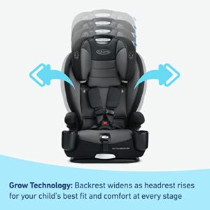 Graco Nautilus SnugLock Grow 3 in 1 Forward Facing Harness Booster | Grows with Child, Franco