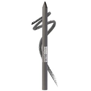 maybelline tattoostudio sharpenable gel pencil longwear eyeliner makeup, intense charcoal, 0.04 oz.