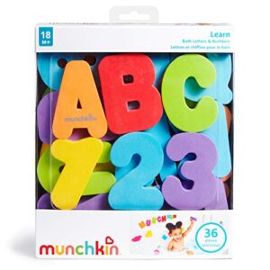 Munchkin® Learn™ Bath Letters and Numbers 36pc Toddler Bath Toy