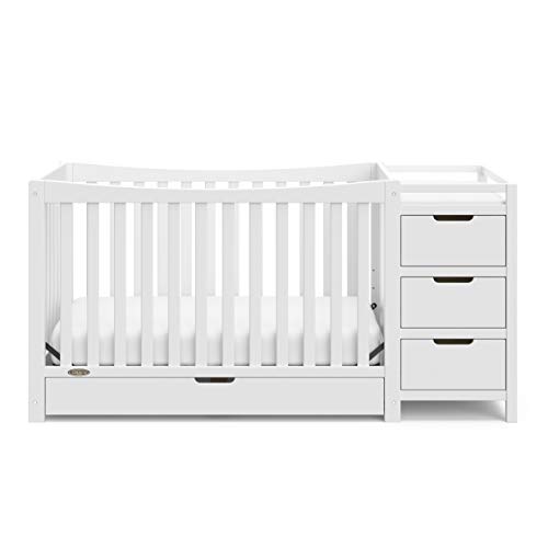 Graco Remi 4-in-1 Convertible Crib & Changer with Drawer - White