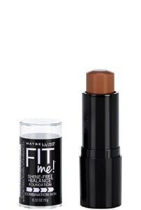 maybelline new york fit me shine-free + balance stick foundation, coconut, 0.32 oz.