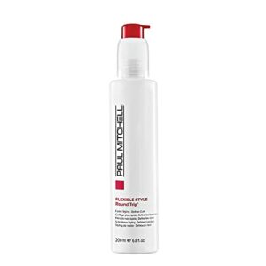 paul mitchell round trip curl defining serum, reduces drying time for faster styling, for wavy + curly hair, 6.8 oz.